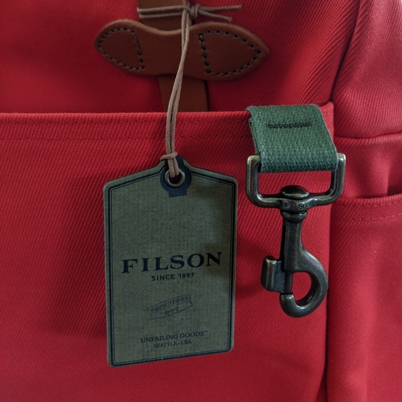 Filson | Bags | Filson Nwt Rugged Twill Mackinaw Red Tote Htfltd | Poshmark